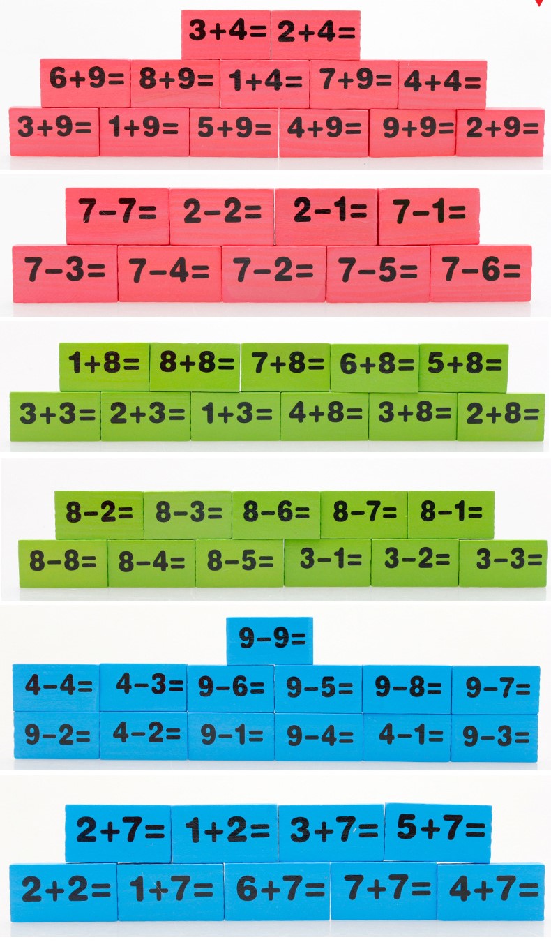 Mathematics Domino (Addition & Subtraction Wooden Game) – The ...