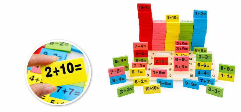 Mathematics Domino (Addition & Subtraction Wooden Game) – The ...